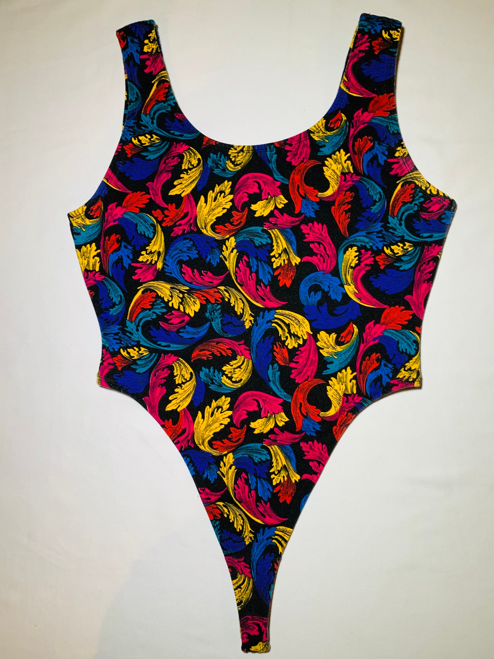 Vintage 80's Ladies Exercise Bodysuit - Etsy