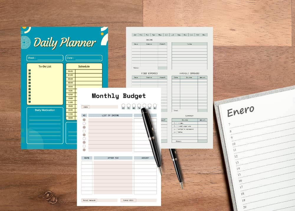 Time Management Daily Planner, to Do List Notebook, Productivity ...