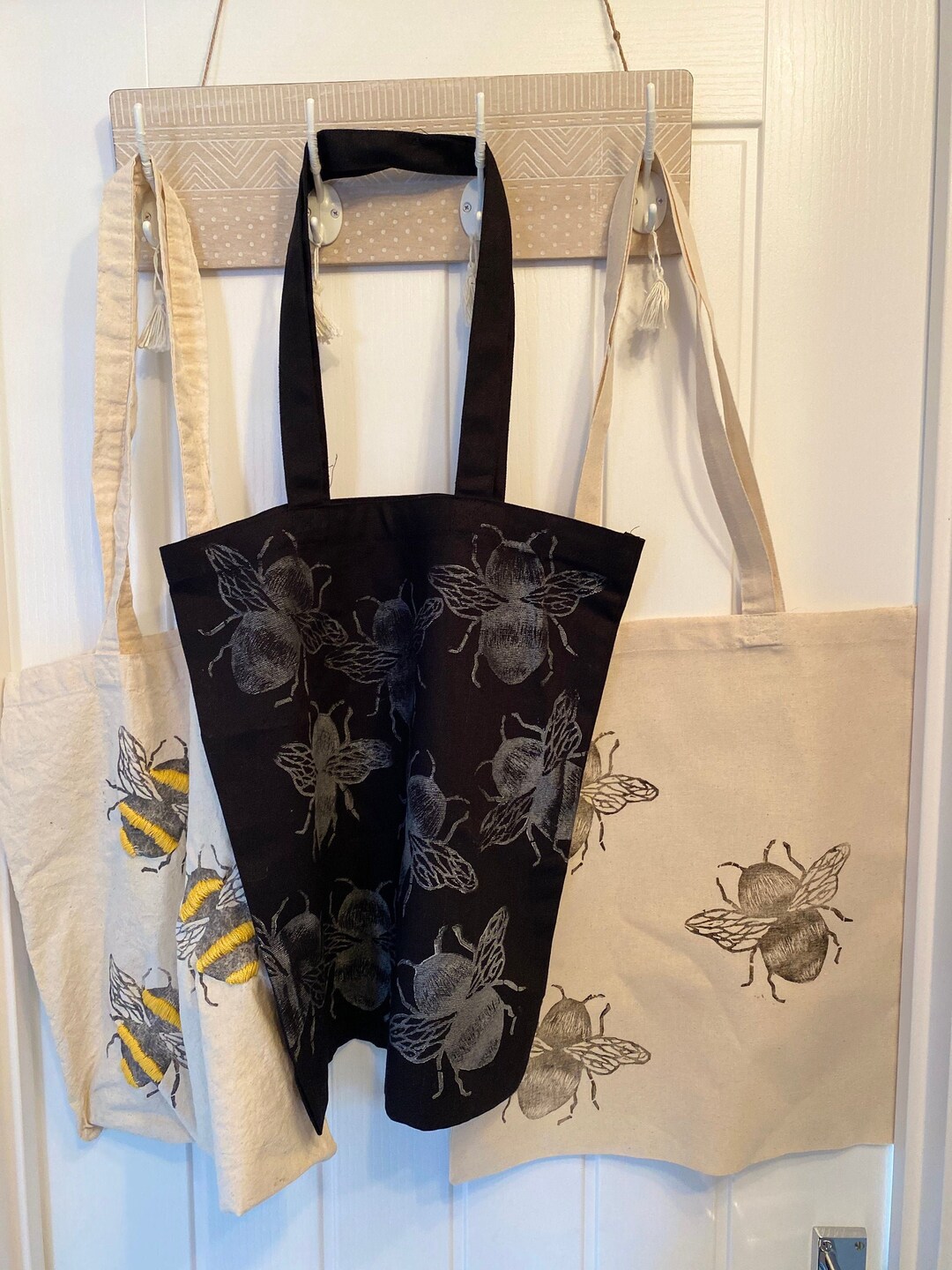 Bee Tote Bag Tote Tote Bag Shopping Bag Fashion Bag Sustainable Fabric ...