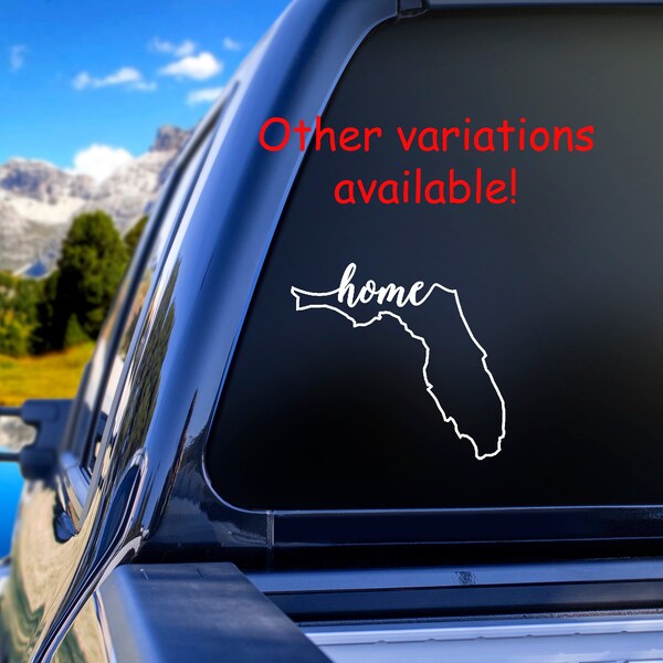 Florida Home Decal - Etsy
