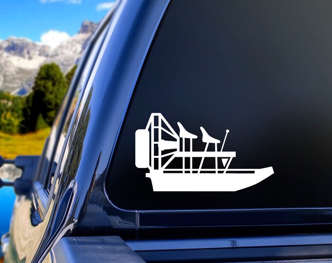 Airboat Decal, Airboat Sticker, Airboat Life, Boating Decal, Marsh ...