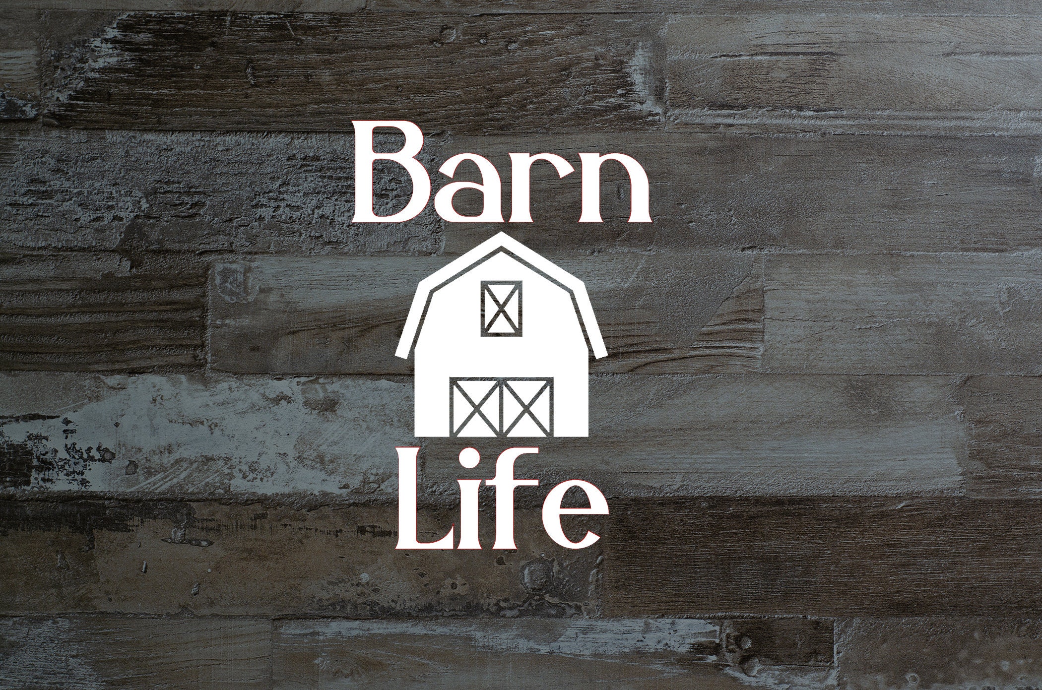 Barn Life Decal Barn Life Sticker Barn Decal Barn Sticker | Etsy