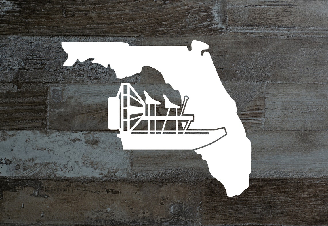 Florida Airboat Deal, Florida Airboat Sticker, Airboat Florida Decal ...
