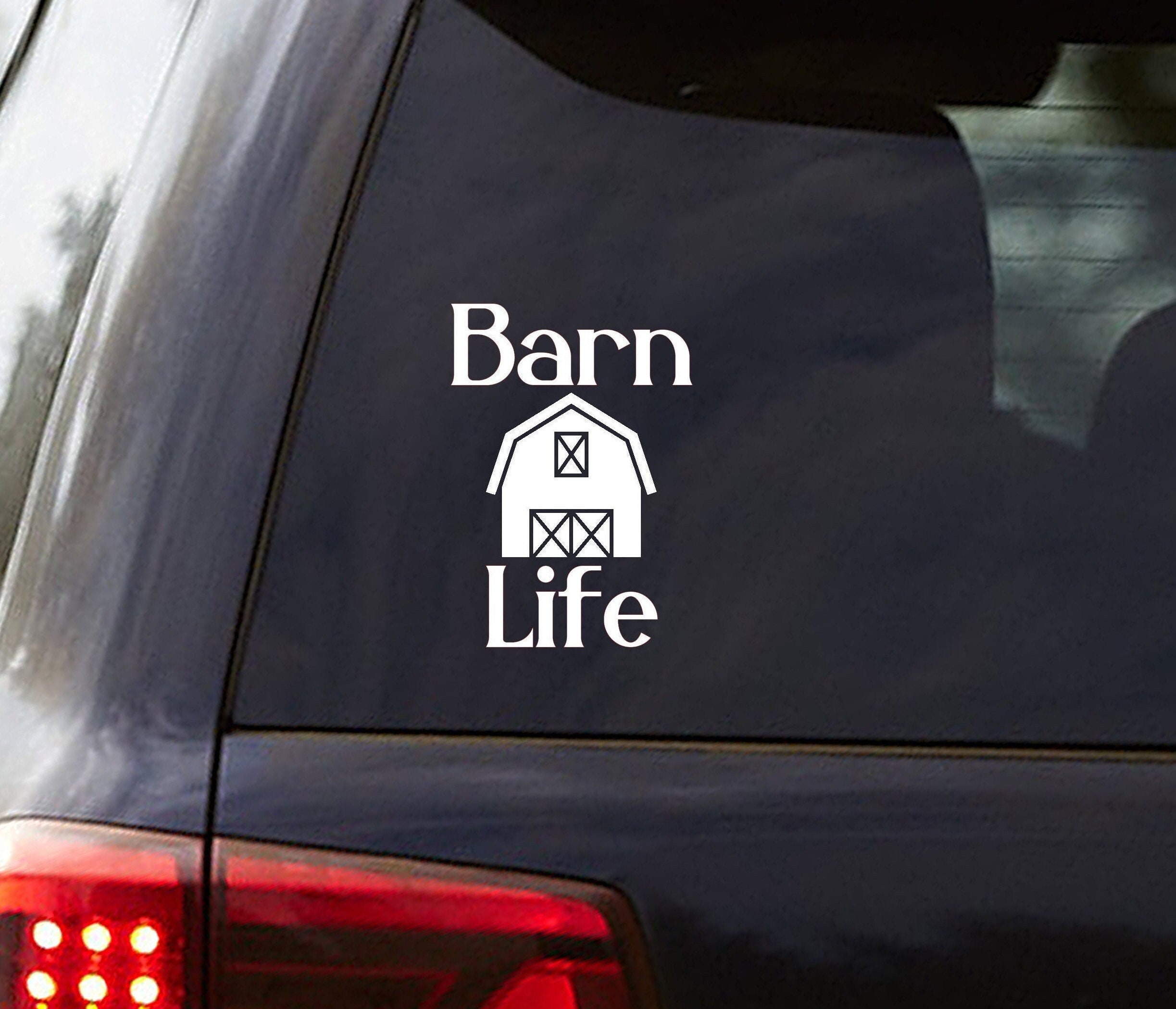 Barn Life Decal Barn Life Sticker Barn Decal Barn Sticker | Etsy