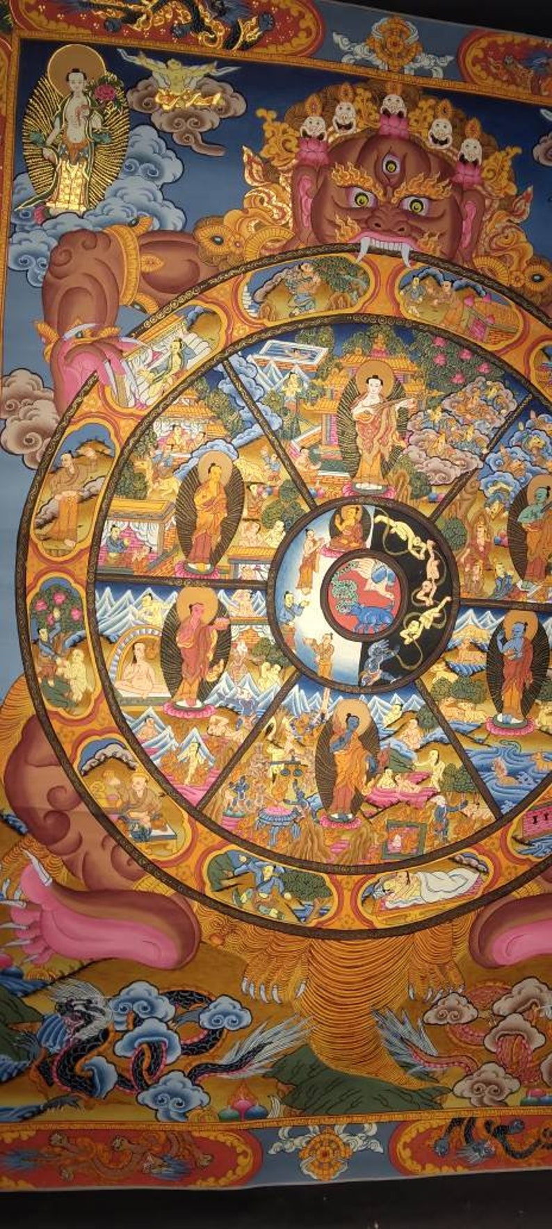 Tibetan Wheel of Life - Etsy
