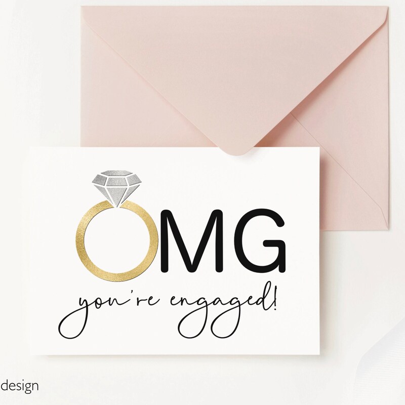 Engagement Card - Etsy