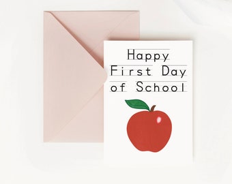 First Day of School Card Personalized Back to School Card - Etsy