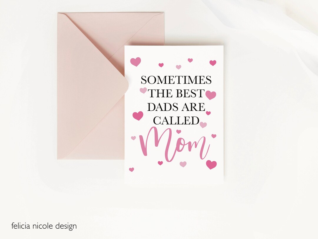 PRINTABLE Fathers Day Card for Mom Funny Card for Moms Happy - Etsy