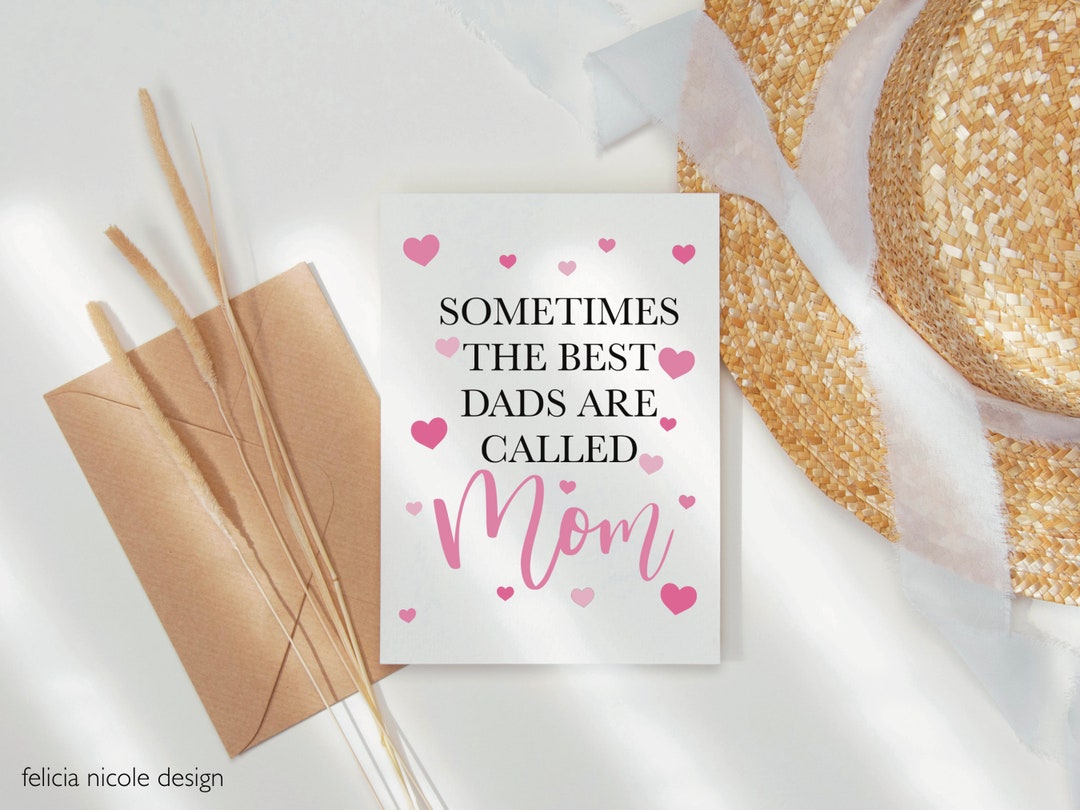 PRINTABLE Fathers Day Card for Mom, Funny Card for Moms, Happy Fathers ...