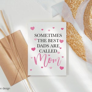 PRINTABLE Fathers Day Card for Mom, Funny Card for Moms, Happy Fathers ...