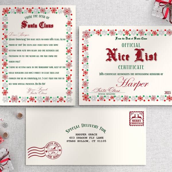 Envelope From North Pole Printable - Etsy