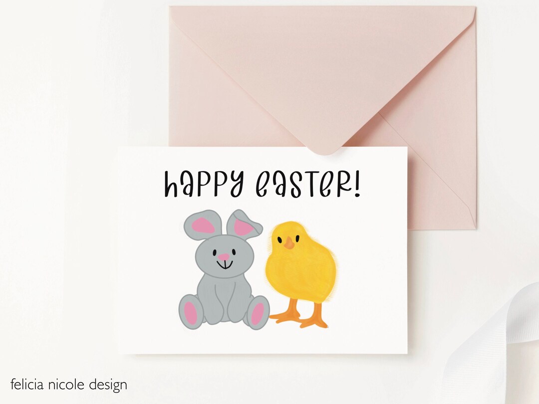 Easter Cards for Kids, Cute Easter Card Pack, Easter Gifts for Kids ...