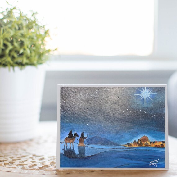 Christian Christmas Cards Religious Christmas Card Set | Etsy