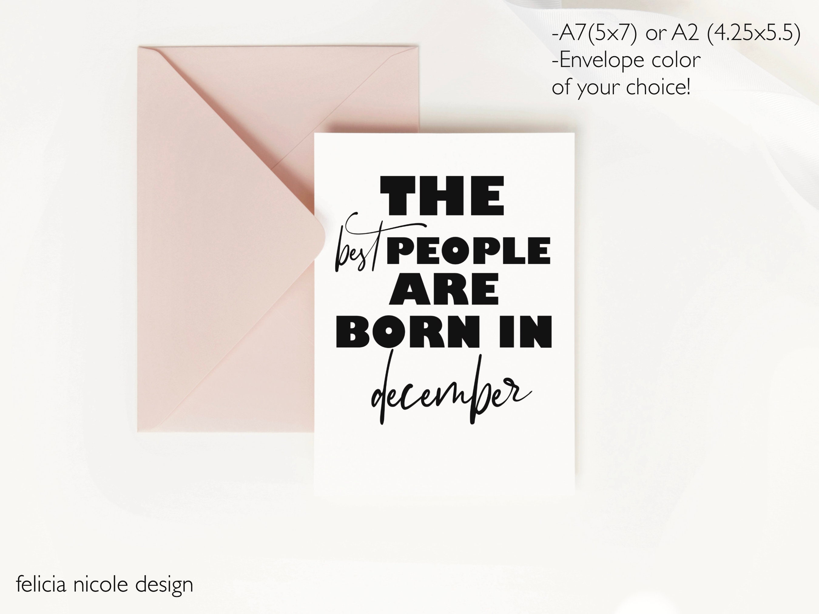 December Birthday Card for Her Happy Birthday December - Etsy