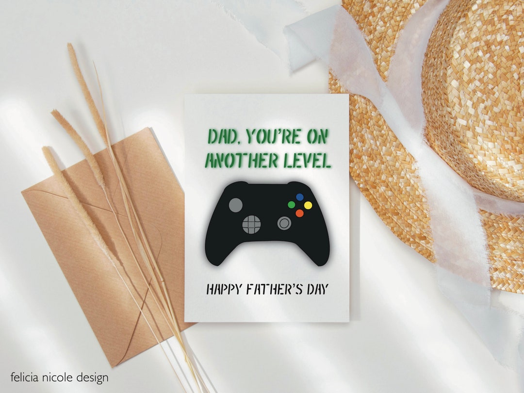 Printable Fathers Day Card Video Game Card For Dad T For Gamer