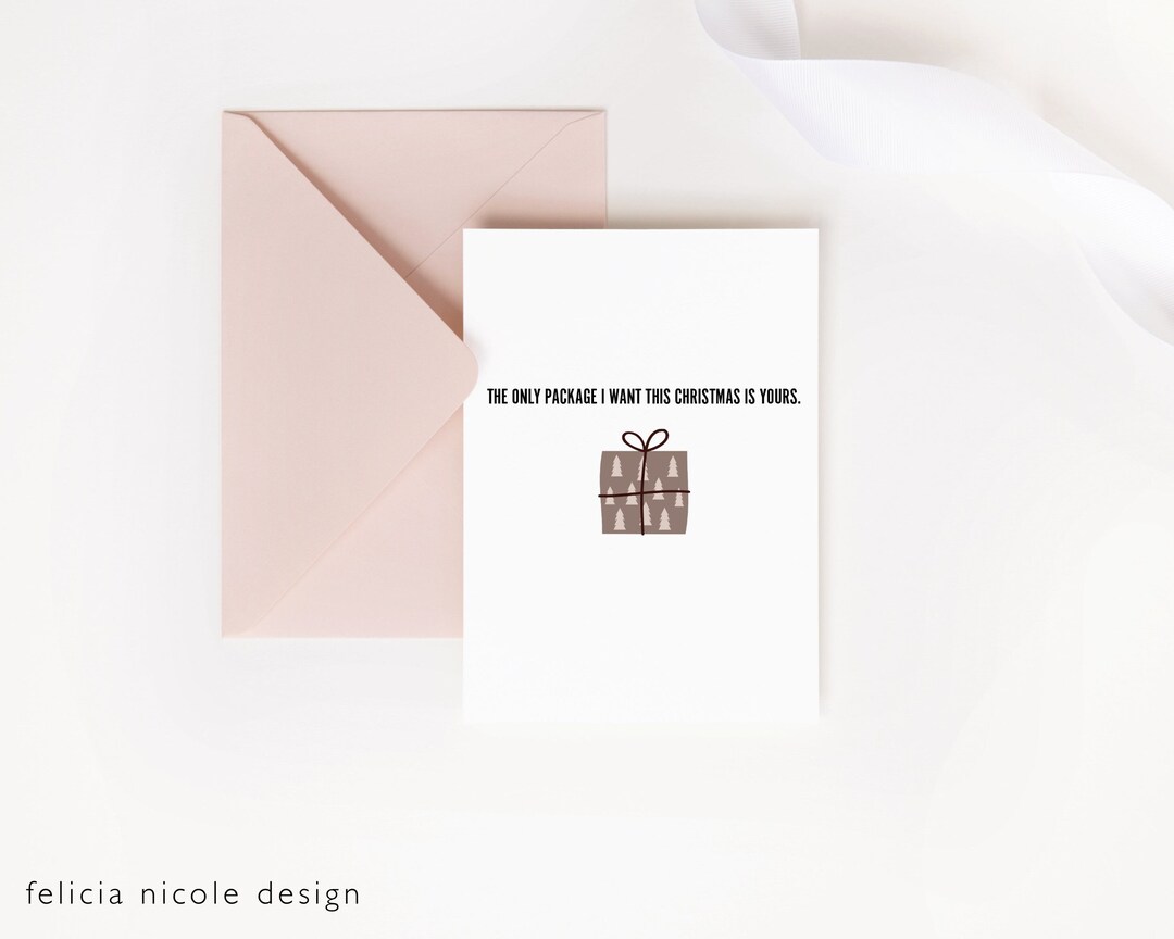 Dirty Cards for Him, Christmas Card for Husband, Funny Christmas Card ...