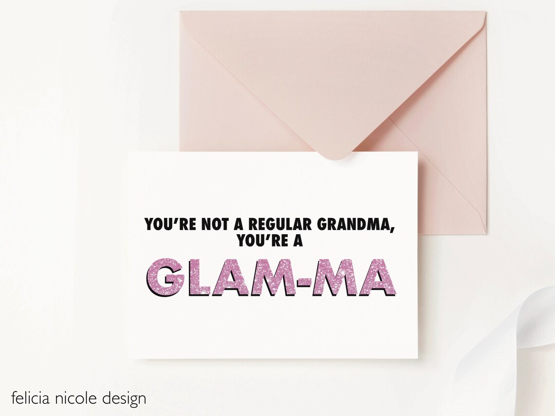 Happy Mothers Day Grandma, Glamma Gifts, Mothers Day Card for Grandma ...