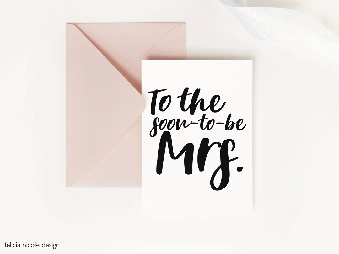 Bridal Shower Card for Bride Bridal Shower Card From - Etsy