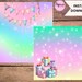 Unicorn Scrapbook Paper Printable Magical Unicorn Themed Scrapbook ...