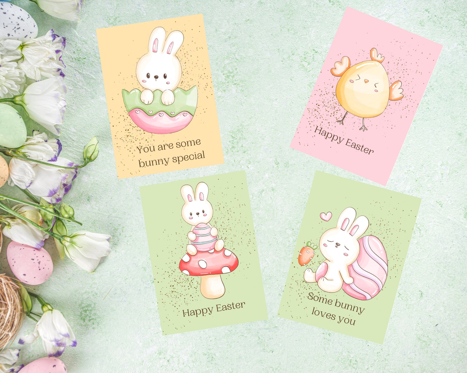 Easter Tags Printable, Printable Easter Gift Tag, Happy Easter Tags ...
