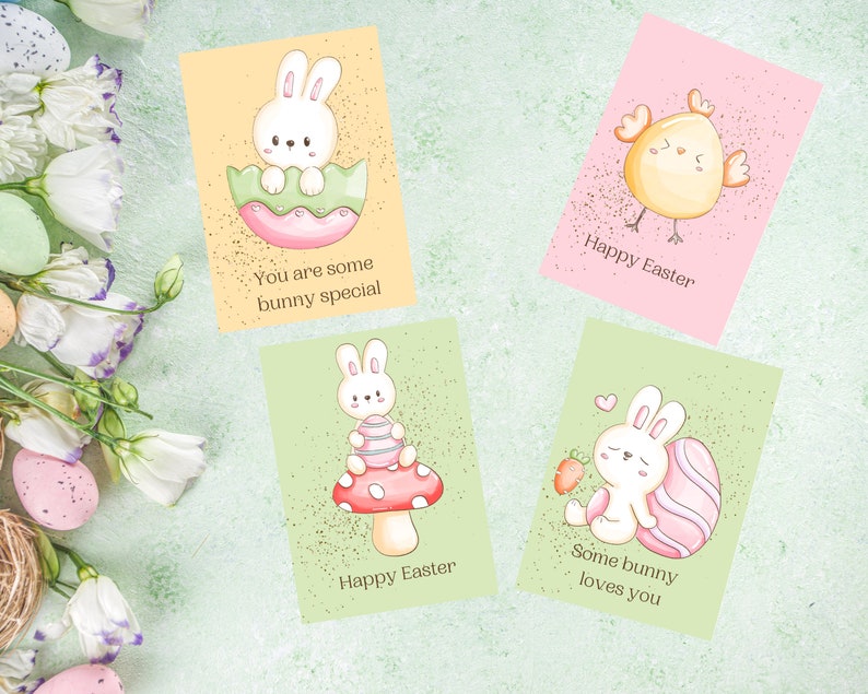 Easter Tags Printable, Printable Easter Gift Tag, Happy Easter Tags ...