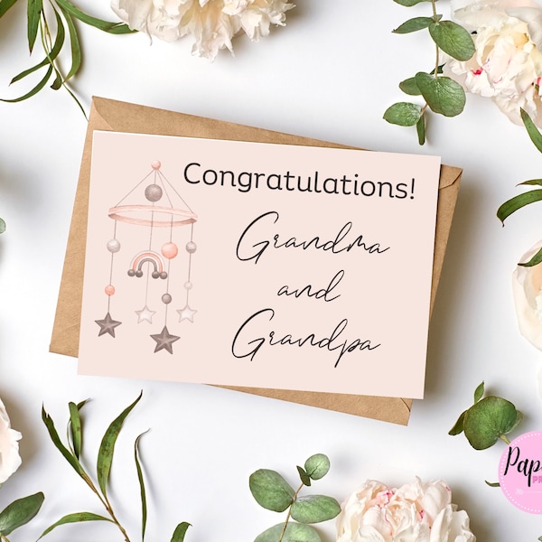 Congratulations Grandma and Grandpa - Etsy