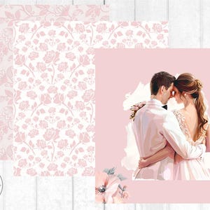 Shabby Chic Pink Wedding Scrapbook Kit Printable, Shabby Chic Wedding ...