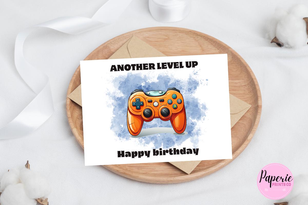 Level up Birthday Card Printable, Another Level up Happy Birthday Card ...