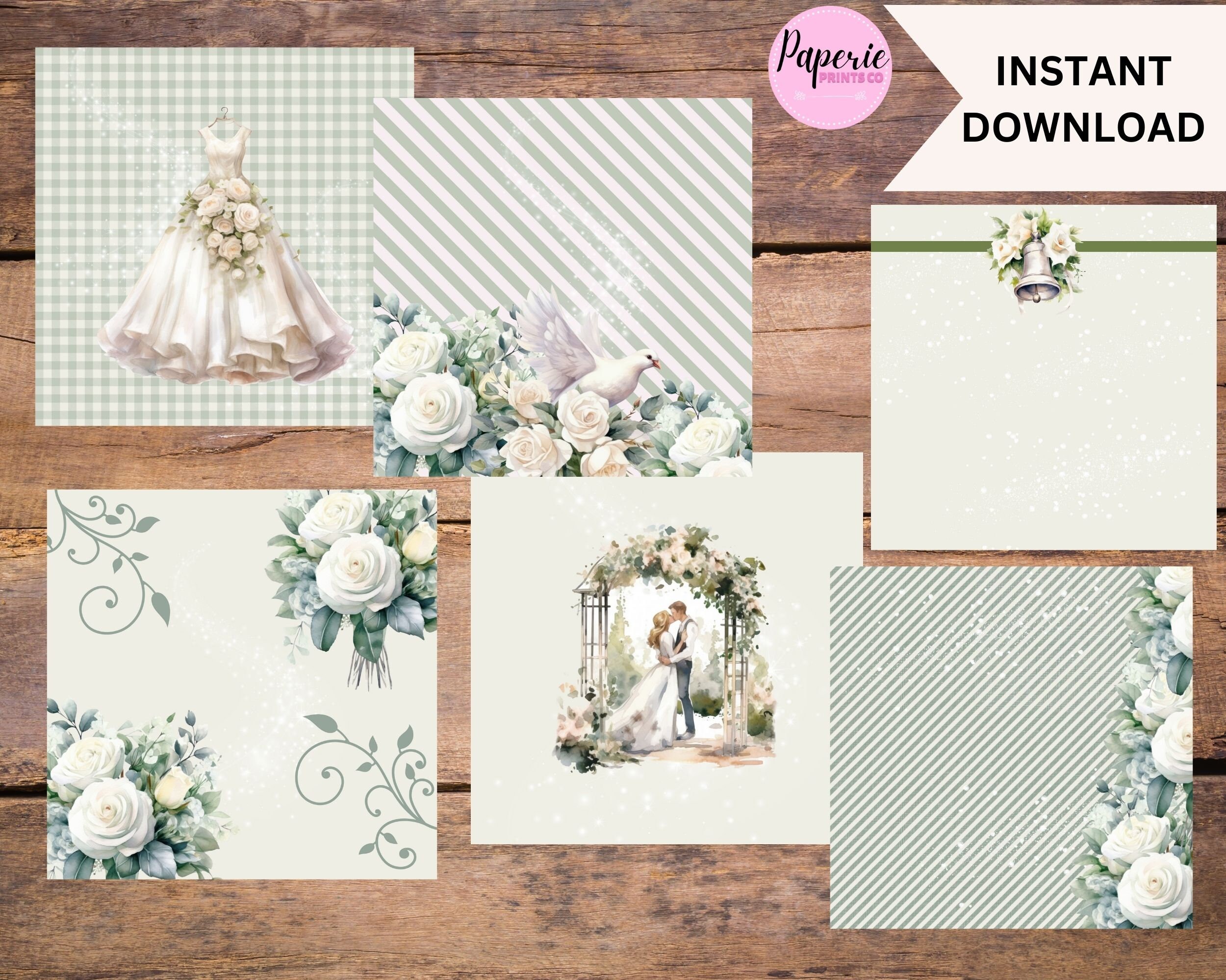 Wedding Scrapbook Kit Printable Elegant Wedding Digital Scrapbook Kit ... Wedding Scrapbook Kit Printable Elegant Wedding Digital Scrapbook Kit ...