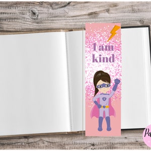 Kids Printable Bookmark, Superhero Bookmark, Bookmarks for Children ...