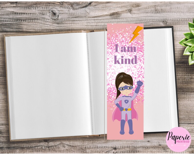 Kids Printable Bookmark, Superhero Bookmark, Bookmarks for Children ...