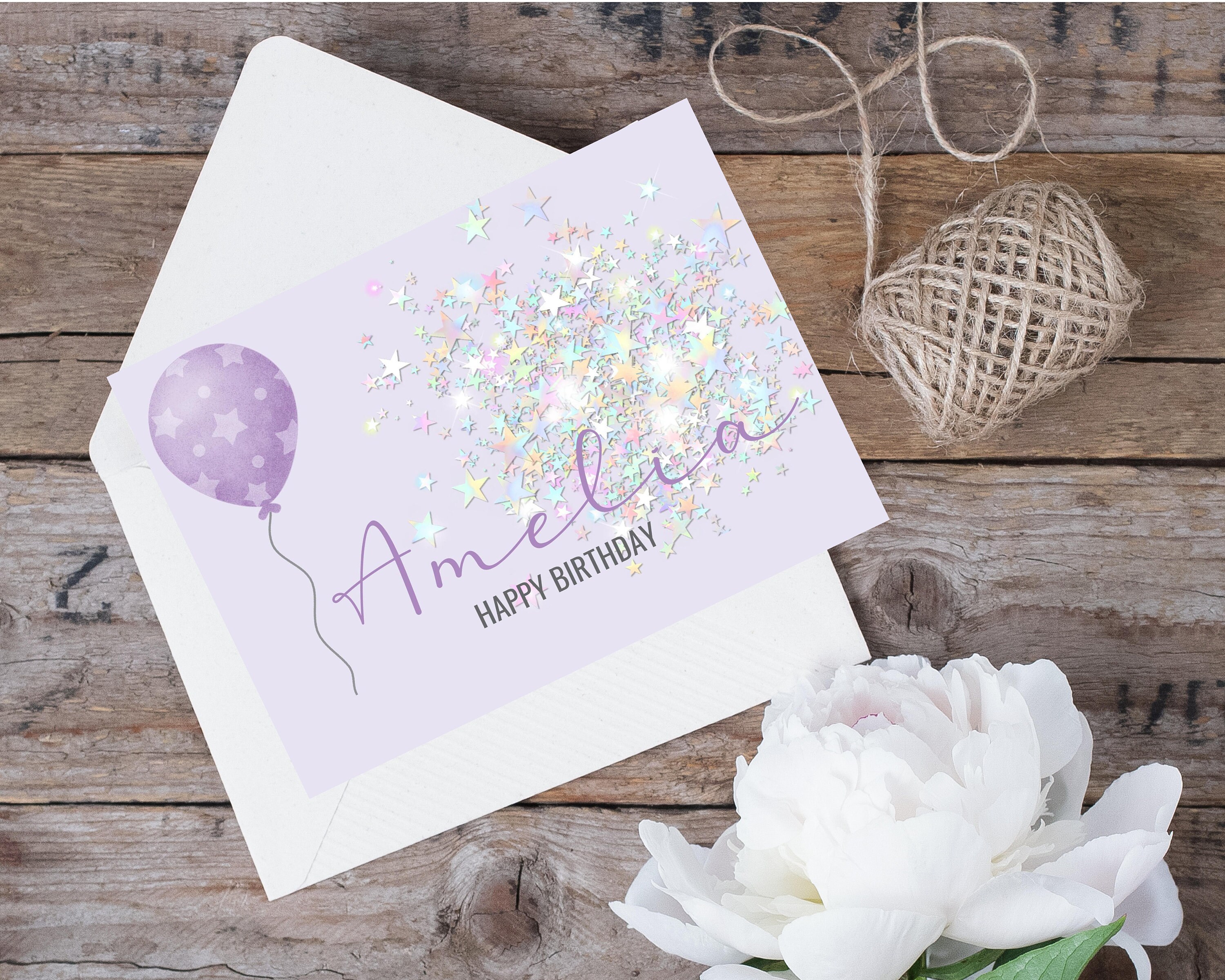 Girls Name Birthday Cards Girls Personalised Birthday Card - Etsy