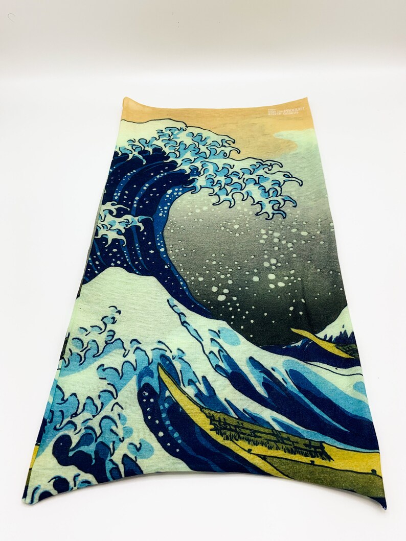 Face Mask/neck Scarf Great Wave Design - Etsy