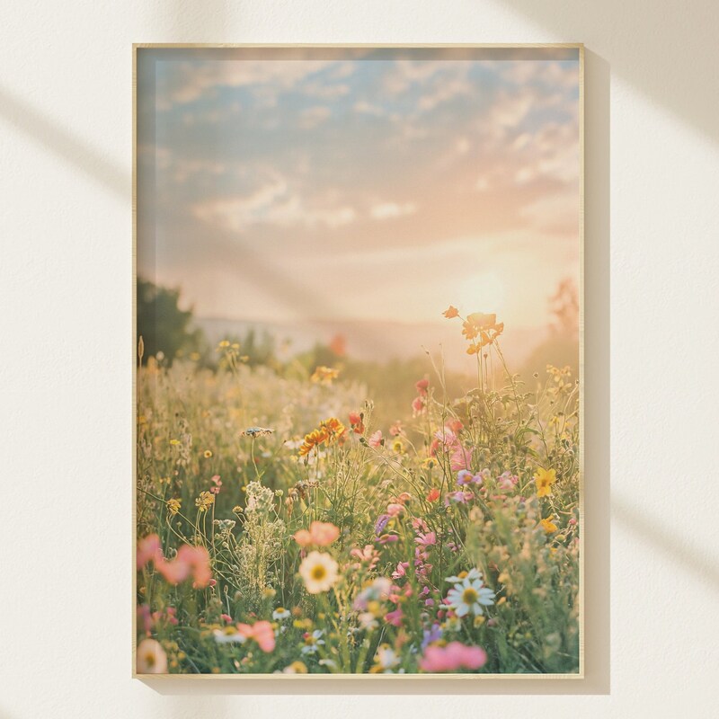 Flower Field - Etsy