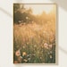 Wild Flower Fields Poster, Wild Flower Art Print, Farmhouse Decor ...
