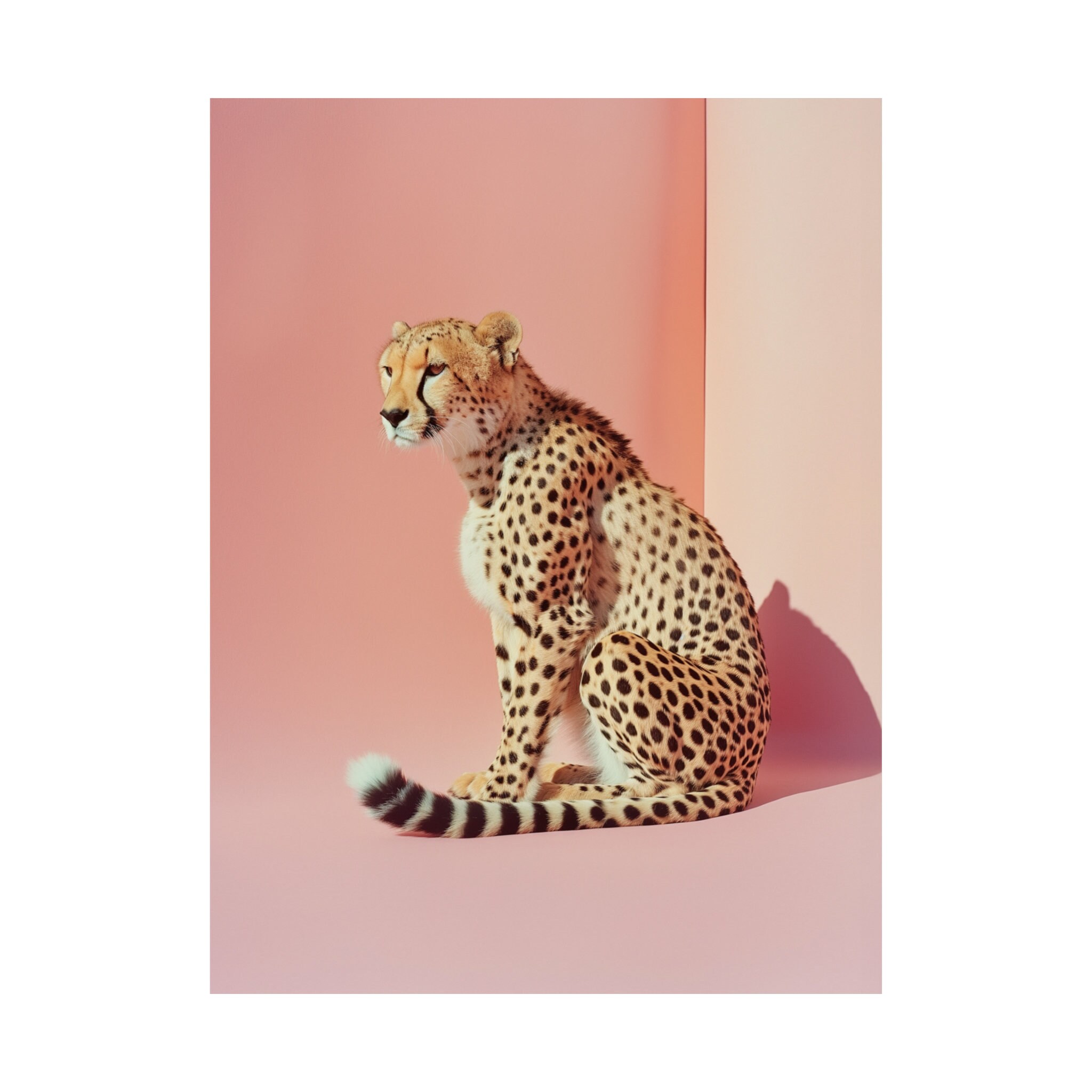 Pink Cheetah Art Print, Maximalist Cheetah Print, Pink Cheetah Poster ...