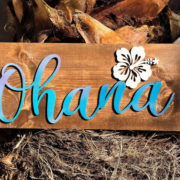 Ohana Wood Sign - Etsy