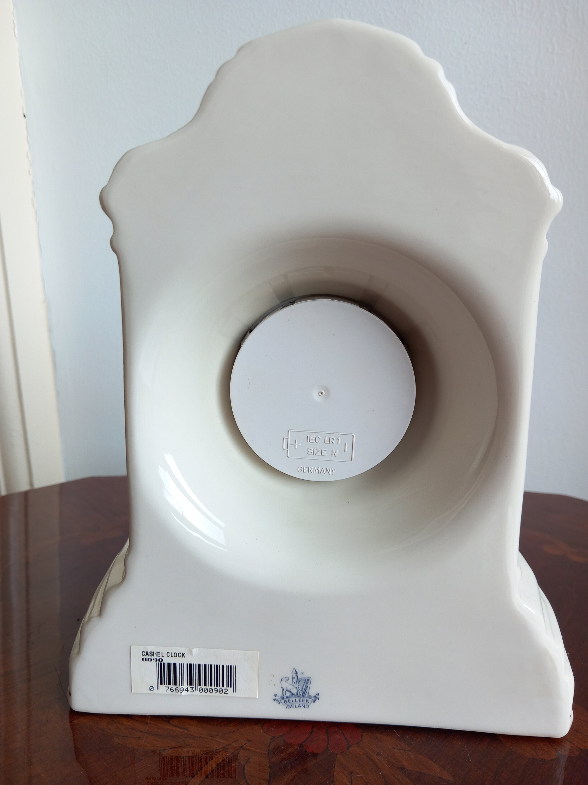 Vintage Belleek Cashel Mantle Clock. Shamrock Pattern China Clock - Etsy