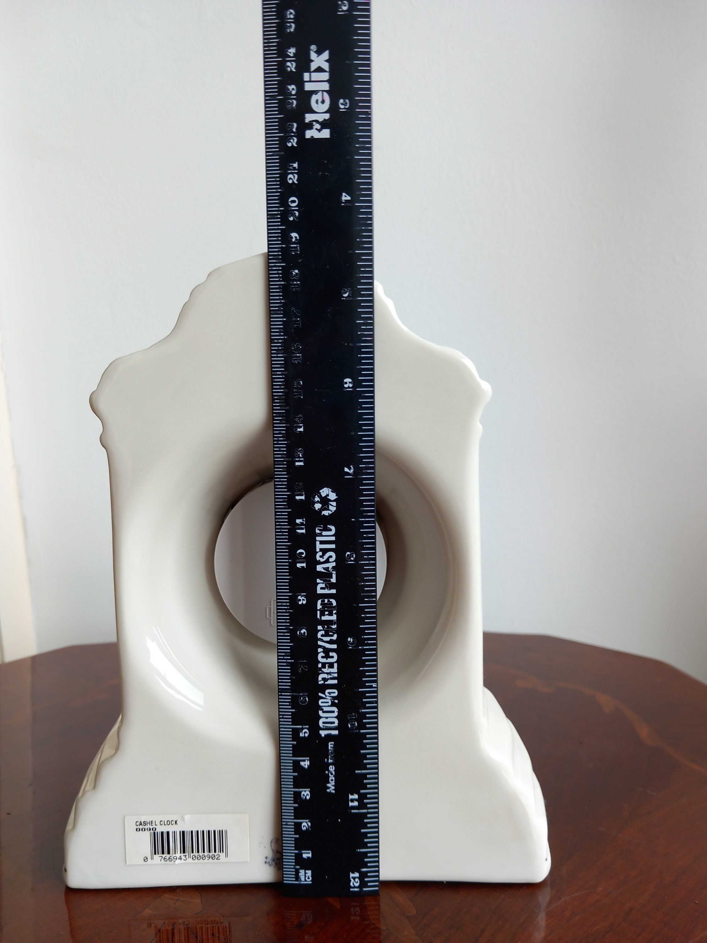 Vintage Belleek Cashel Mantle Clock. Shamrock Pattern China Clock - Etsy