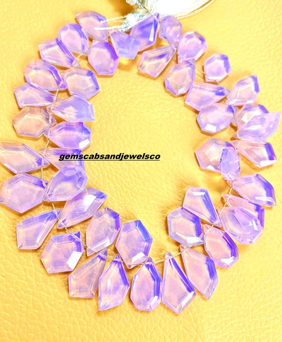 Levender Scorolite Doublet Quartz Fancy Form Perlen Größe - Etsy.de