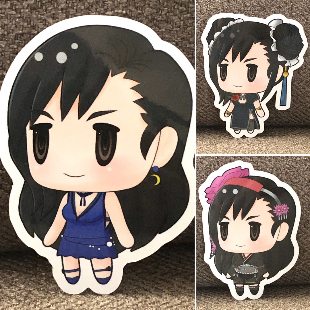 FF7R Tifa Lockhart Wall Market Dress Sticker - Etsy UK