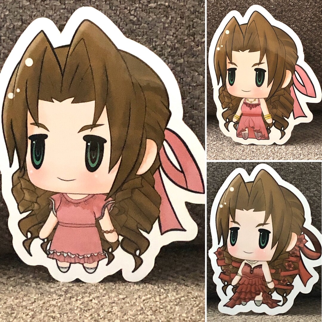 FF7R Aerith Gainsborough Wall Market Bridal Dress Sticker - Etsy