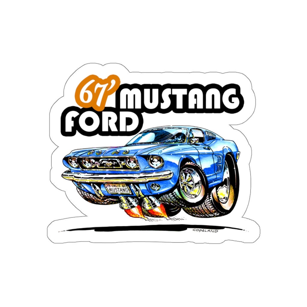 67' Ford Mustang Vinyl Car Decals by Bill Copeland© - Etsy