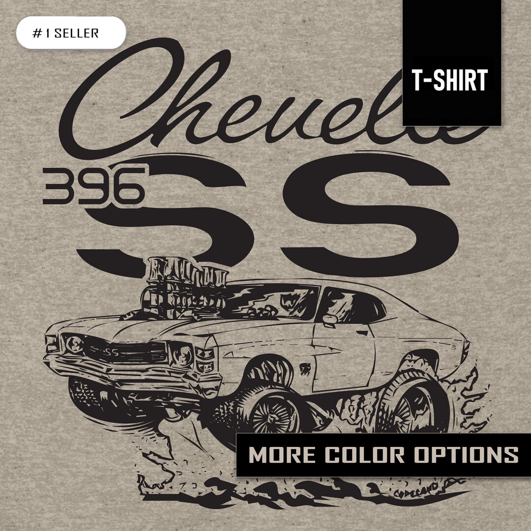 Chevelle 396 SS T-shirt: Muscle Car Enthusiast Apparel, by Bill ...
