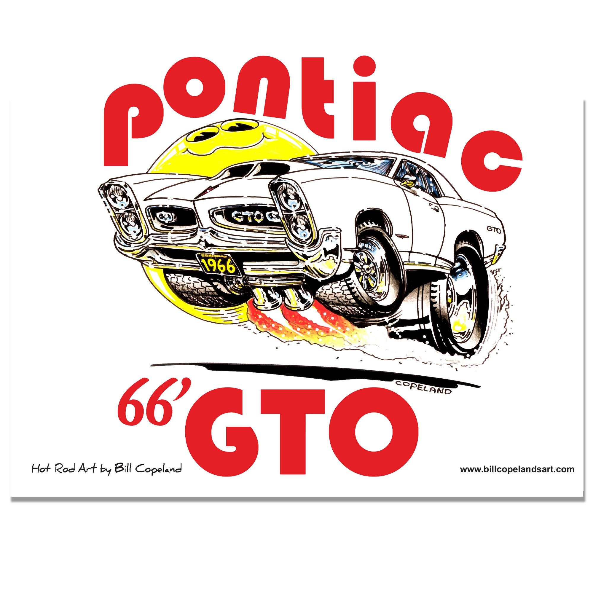 Vintage 1966 Pontiac Belair Poster Cars Print Unframed Professional ...