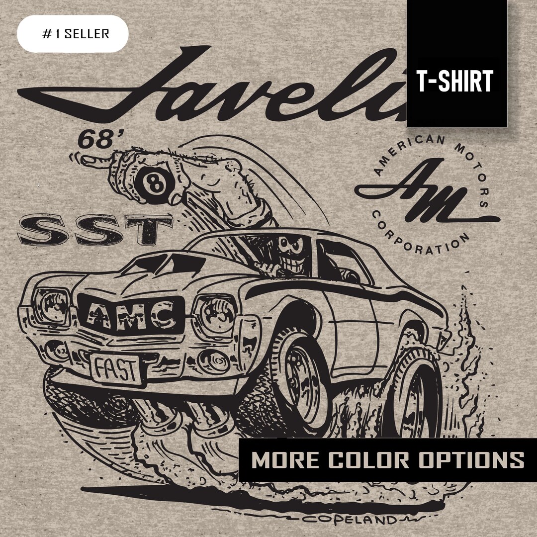 Hot Rod 1968 AMX Javelin SST Tee: Vintage Car Enthusiast Gift - Etsy Canada