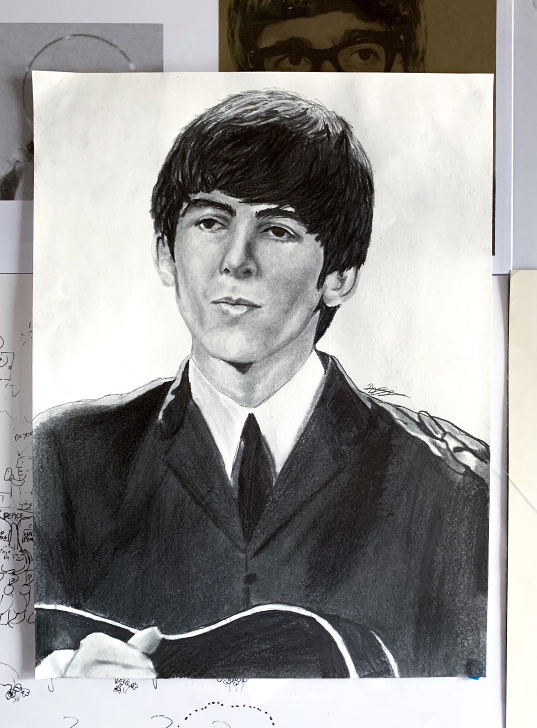 The Beatles George Harrison Print - Etsy