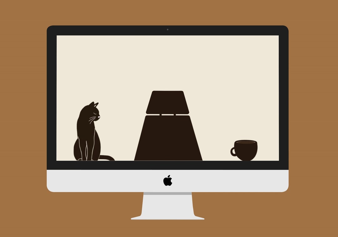 Black Cat Zoom Background - Etsy