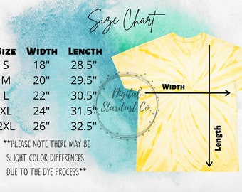 Gildan 5000 Tie Dye Size Chart | Tie Dye Tee Cyclone Size Chart ...
