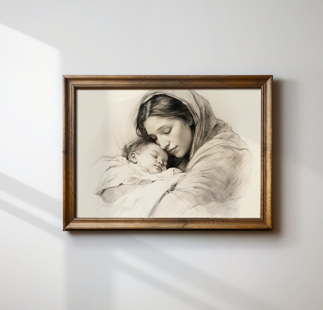 Nativity Scene Print, Nativity Digital Download, Holiday Wall Art, LDS ...